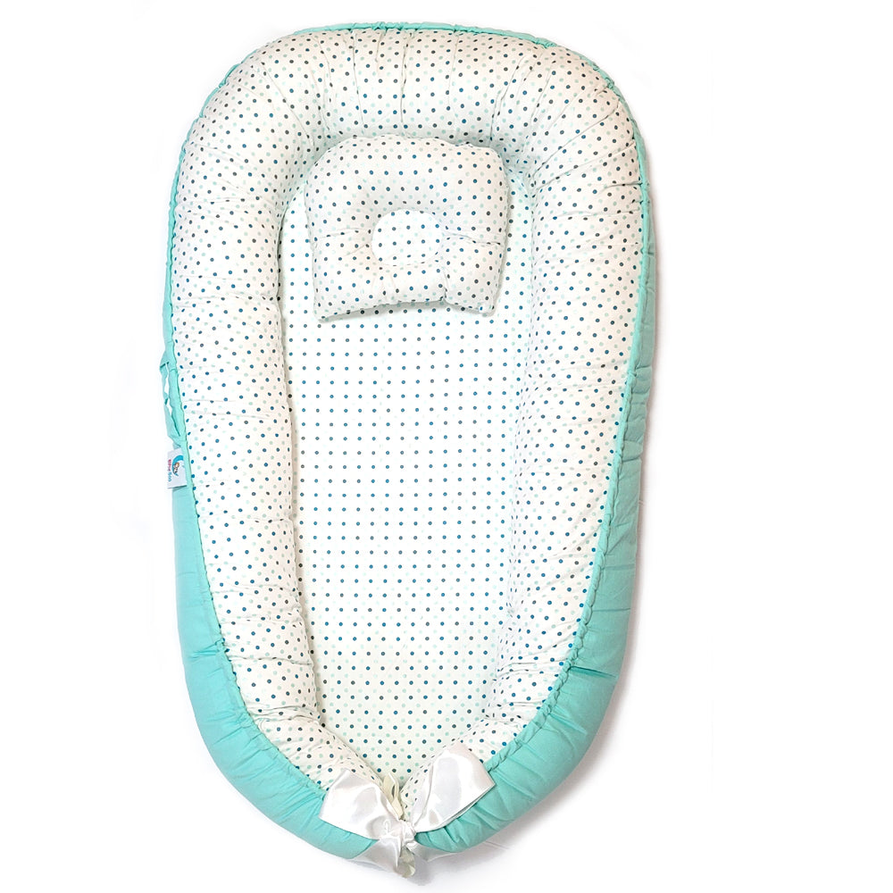 Bitsy-Boo Newborn Bed Nest Baby Lounger Baby Blue – Bitsy-Boo Shop